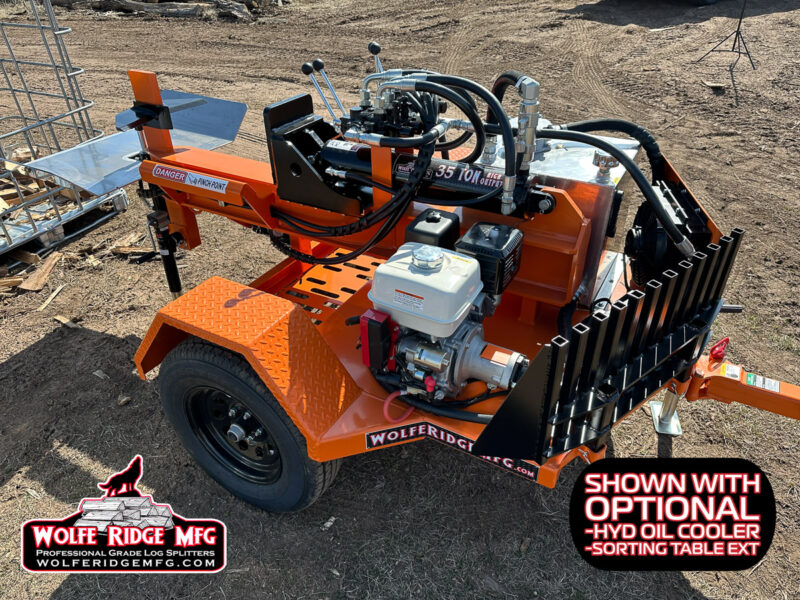 28 HO & 35 HO – High Output Log Splitter – Wolfe Ridge MFG