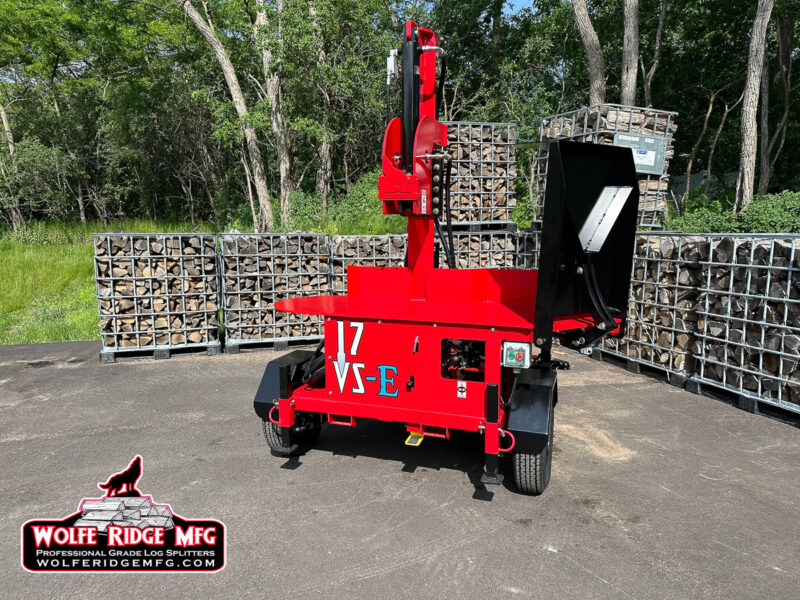 17VS-C - Vertical Log Splitter with Conveyor - Wolfe Ridge
